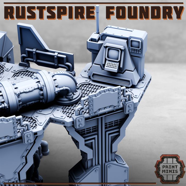 3D Printable Rustspire Foundry by Print Minis